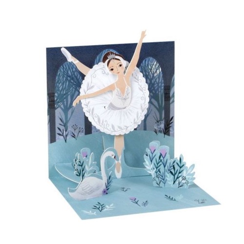 Mini 3D wenskaartje balletdanseres - Bamboru